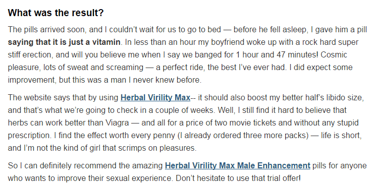 Herbal Virility Max Review (Updated 2022) : Does It REALLY Work?